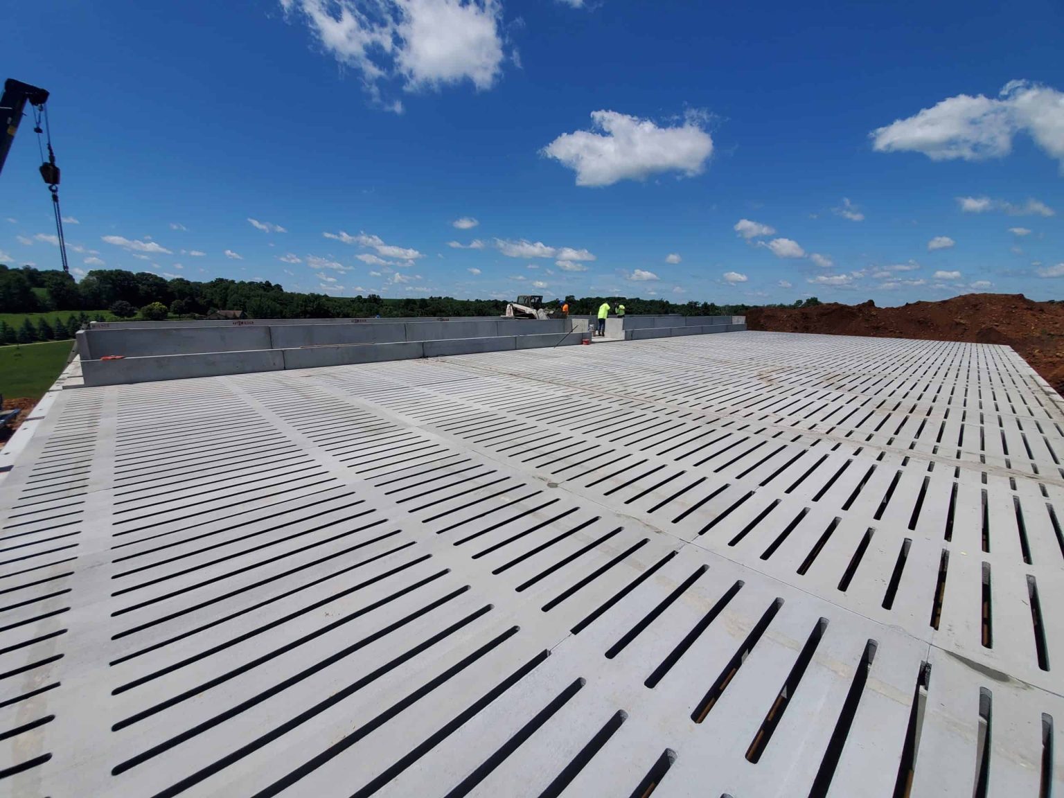Hillsboro Slatted Floor Manure Storage System - Wieser Concrete