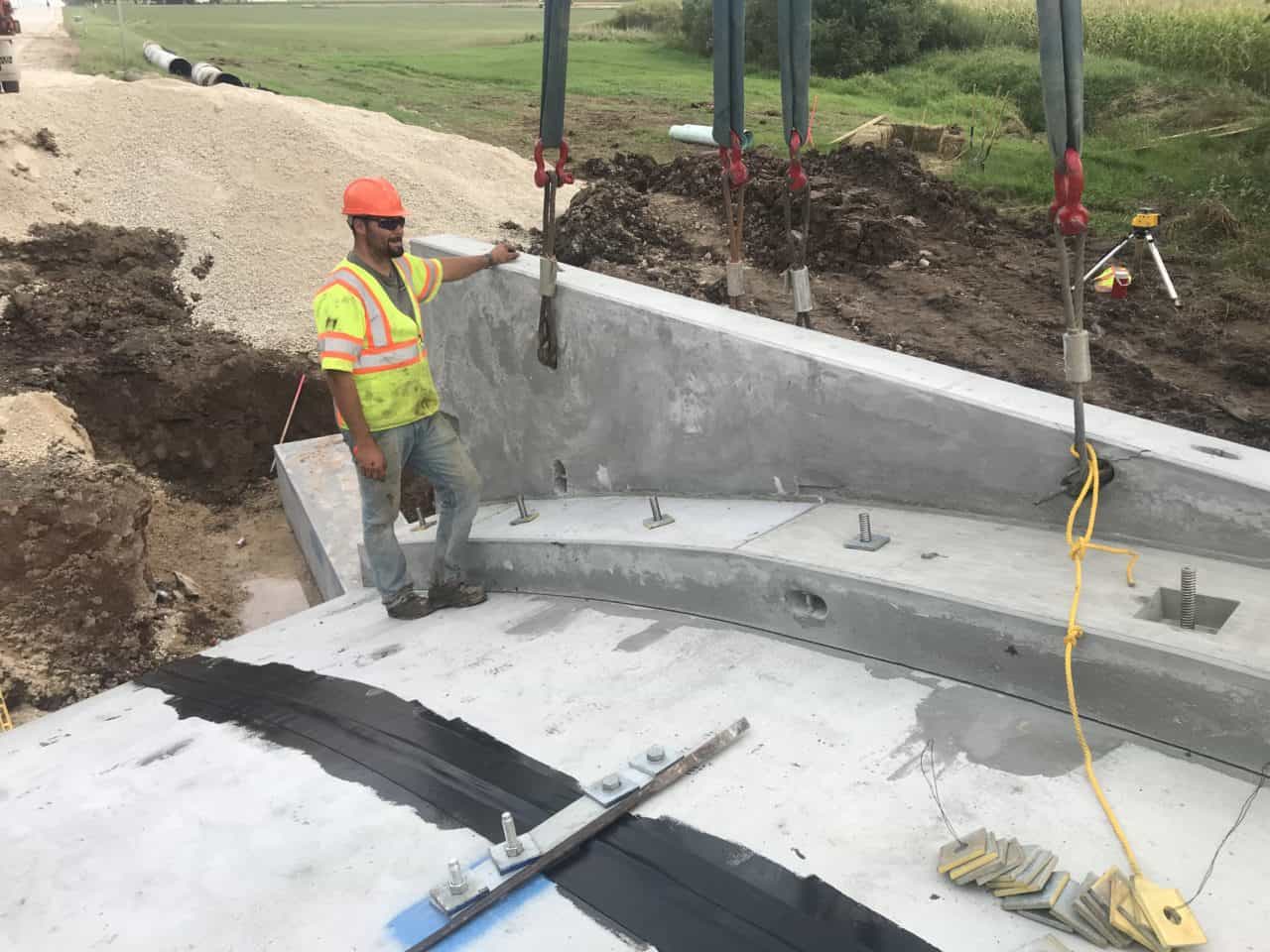 Calumet County Contech Bridge | Project Profile | Wieser Concrete