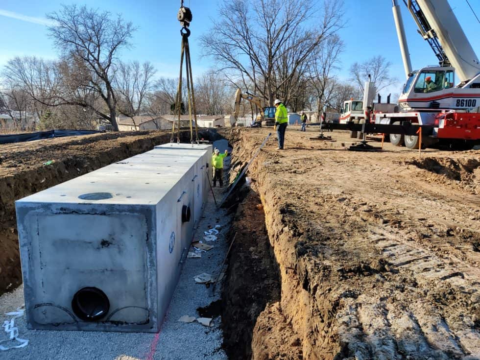 Kwik Trip Water Detention Box Culvert | Project Profile | Wieser Concrete